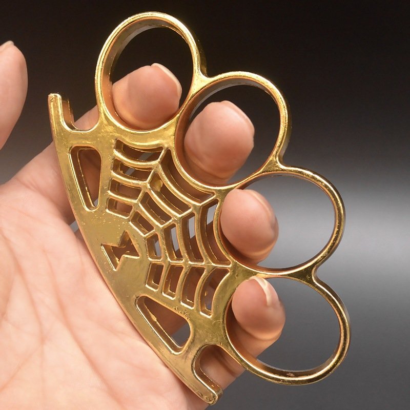 Spider four finger brass knuckles - Knuckle Knife.co.za